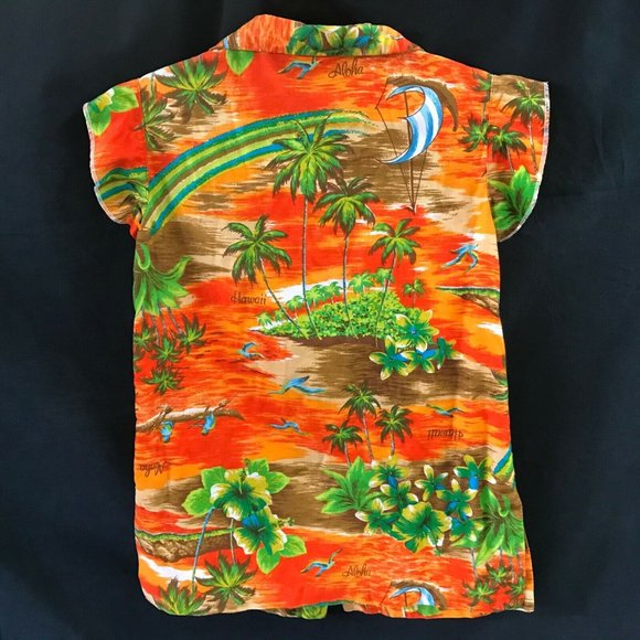 Pacific Isle Creations | Tops | Vtg Pacific Island Creations Hawaiian ...